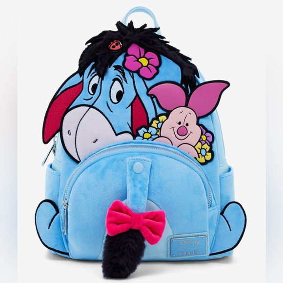 Loungefly | Bags | Nwt Loungefly Disneys Eeyore And Piglet Fuzzy Mini ...